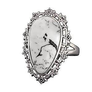 Stauer - Women's White Buffalo Ring
