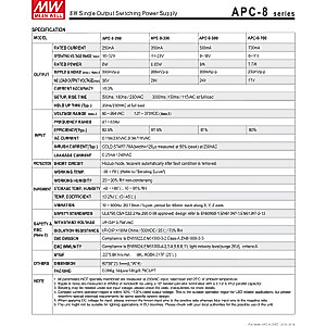[PowerNex] Mean Well APC-8-350 11~23V 350mA 8W Single Output LED Switching Power Supply