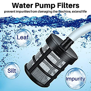 Tondiamo 4 Pieces Household Hose Filters Water Pump Sediment Filter 50 Mesh Stainless Steel Hose Water Filter Garden Hose Strainer for Sprayers, Car Washers, Oil Pumps and Industrial Equipment