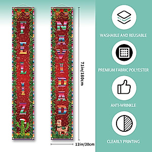 Feliz Navidad Decorations Mexican Christmas Porch Banner Feliz Navidad Welcome Sign Mexican Christmas Decorations and Supplies for Home Party