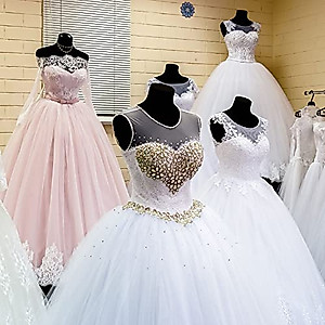 Dress Form Female Mannequin Torso Hollow Back Hanging Mannequin Body Manikin with Hook Half Body Shirt Clothing Display Plastic(3 Pcs,31.1 x 16.1 Inch)