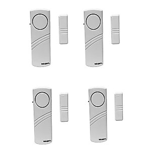 Instapark IN03C Home Security Window Door Magnetic Sensor Alarm, 4-Pack