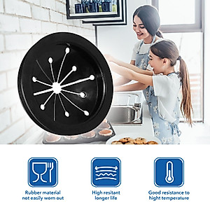 Kitchen Garbage Disposal Rubber Drain Insert,3pcs Garbage Disposal Cover,3 Inch Garbage Disposal Splash Guard,Disposal Splash Guard,Kitchen Sink Rubber Drain Guard