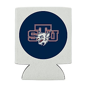 St. Thomas University Primary Logo Can Cooler - Drink Sleeve Hugger Collapsible Insulator - Beverage Insulated Holder