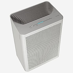 SAMSUNG Bluesky Compact Air Purifier, Home Filtration System for Small Rooms w/ Smart Purification, Remote Monitoring and Control, Auto and Sleep Modes, AX26BG3100GG, Grey