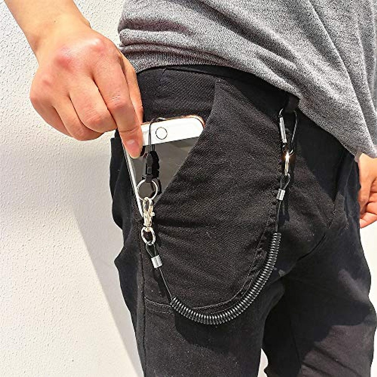 MEINUOKE - Universal Practical Cable Cell Phone Leash, Mobile Phone Safety Tether Lanyard for All Smartphones