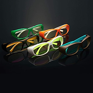 AHT Fit Over Blue Light Blocking Glasses Computer Gaming Eyeglasses for Women and Men, Fitover Your Prescription or Reading Glasses, Sleep Better, Reduce Eye Strain(Black-Glod)