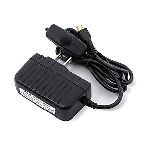 LoveRPi Certfied MicroUSB 5.25V 2.5A Power Supply with Power Switch and Status LED for Raspberry Pi