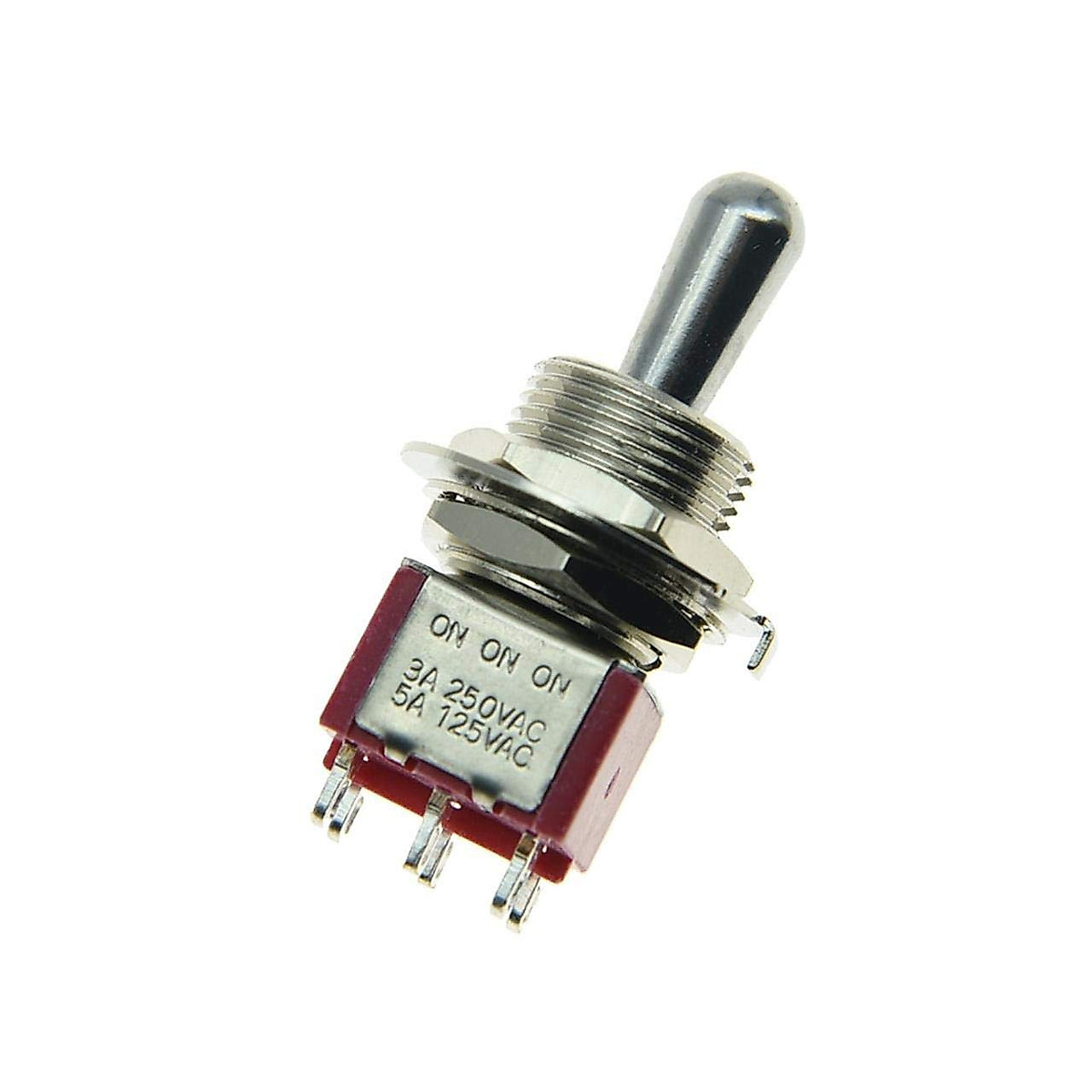 SALECOM Guitar or AMP Amplfier DPDT 3 Way ON ON ON Toggle Switch Sealed Fat Bat Toggle