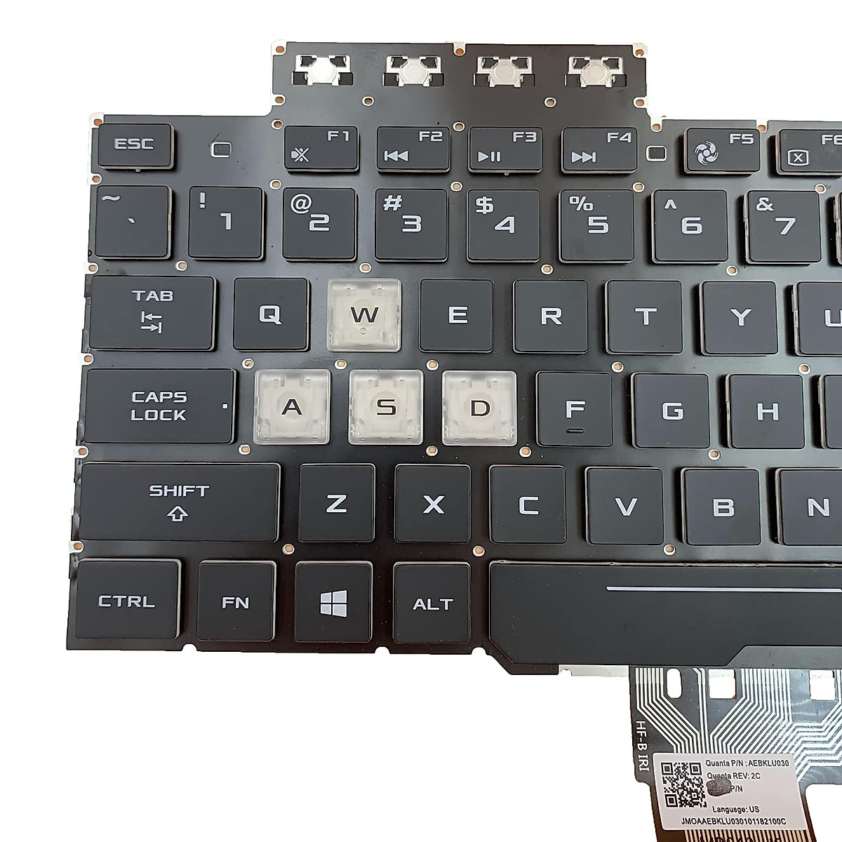 Laptop Replacement US Layout RGB Colorful Backlight Keyboard for Asus TUF Gaming FX505 FX505D FX505DV FX505DD FX505DT FX505DU FX505DY FX505G FX505GT FX505GU FX505GE FX505GD FX505GM FX505A FX504 FX705