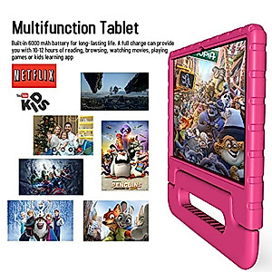 ITDULCET Kids Tablet 10 inch, 4GB +64GB Tablet for Kids, Android 12 2.4/5G WiFi, 2MP+5MP Dual Camera 1200 * 800 HD IPS Touchscreen, Family Link for Parental Control with Kid-Proof Case, 6000mAh