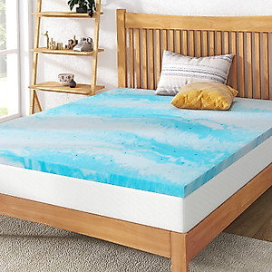 2 Inch Gel Memory Foam Mattress Topper Full, CertiPUR-US Certified