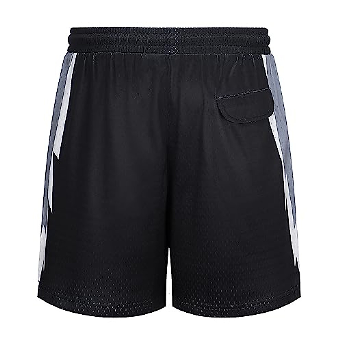 SEC.119 Grateful Dead Steal Your Face Mesh Shorts | Black & White Officially Licensed Apparel | Large