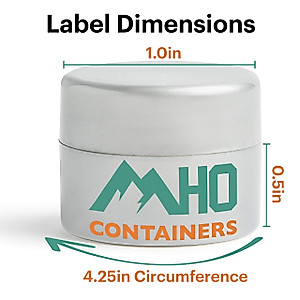 MHO Containers | Pearlized Plastic Cosmetic Jars - Double-Walled Screw-on Refillable 7 gram/0.25oz - Set of 50 (Pearl)