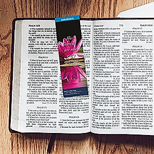 Christian Bookmark with Bible Verse, Pack of 25, Assurance Themed, His Mercies Are New Every Morning, Lamentations 3:22-23