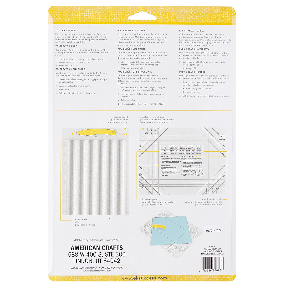 EK Tools Mini Scoring Board 54-00101, Gray