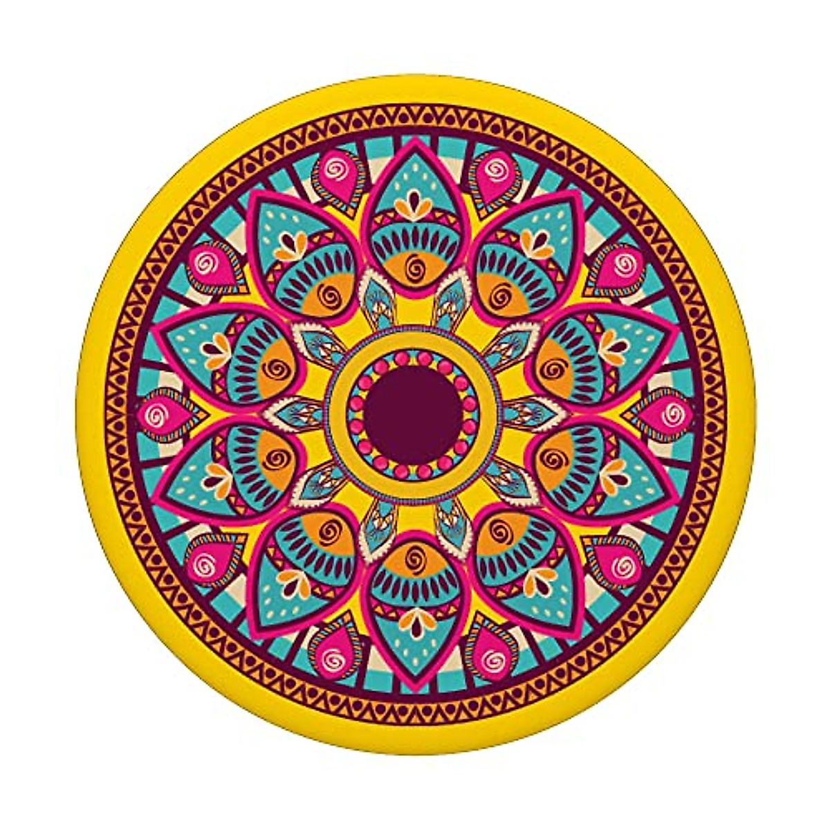Vibrant Mandala for Peace Relaxation Meditation Aid Focus PopSockets Swappable PopGrip