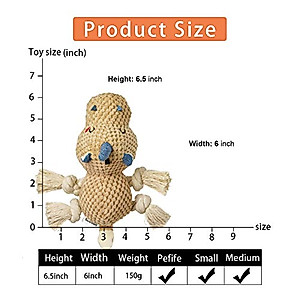 Sedioso Large Dog Toys, Cute Squeaky Dog Toy, Stuffed Animal Plush Toys for Puppies, Durable Dog Chew Toys for Small,Middle,Large Breed (Brown(Uni-Hippo))