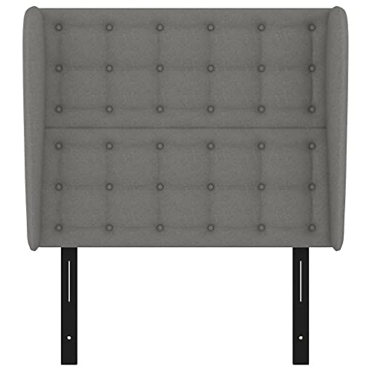 Headboard with Ears,Dorm Headboard,Farmhouse Headboard,Bedroom Furniture,Comfortable Headboard,Soft Headboard,for Lounge,Office,Apartment,Guest Room,RV,Dark Gray 40.6"x9.1"x46.5"/50.4" Fabric