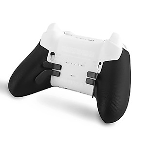 TOMSIN 4 pcs Interchangeable Paddles, Metal Stainless Steel Replacement Parts for Xbox One Elite Controller Series 2 (2 Medium & 2 Mini)