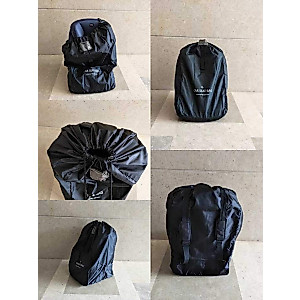 UMJWYJ Car Seat Bag Large Gate Check Travel Luaage Bag with Backpack Shoulder Straps, Lightweight Car Seat Storage Bag Stroller Carrier for Airplanes Trains