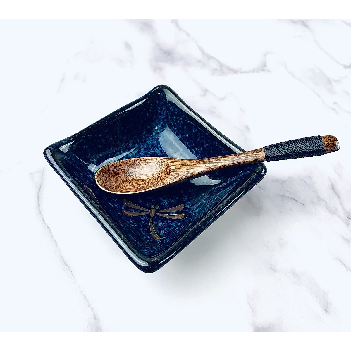 JapanBargain 2686x4, Set of 4 Wooden Dessert Spoons Coffee Spoons Yogurt Spoons Snack Spoons Ice Cream Spoons Small Children Spoons, 5-1/4 inch