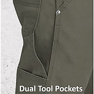 Dickies mens Tough Max Duck Carpenter Pants, Stonewashed Timber, 38W x 34L US