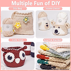 3x50g Beginners Christmas Green Yarn, 260 Yards Christmas Green Yarn for Crocheting Knitting, Easy-to-See Stitches, Worsted Medium #4, Chunky Thick Cotton Nylon Blend Yarn Yarn for Crocheting