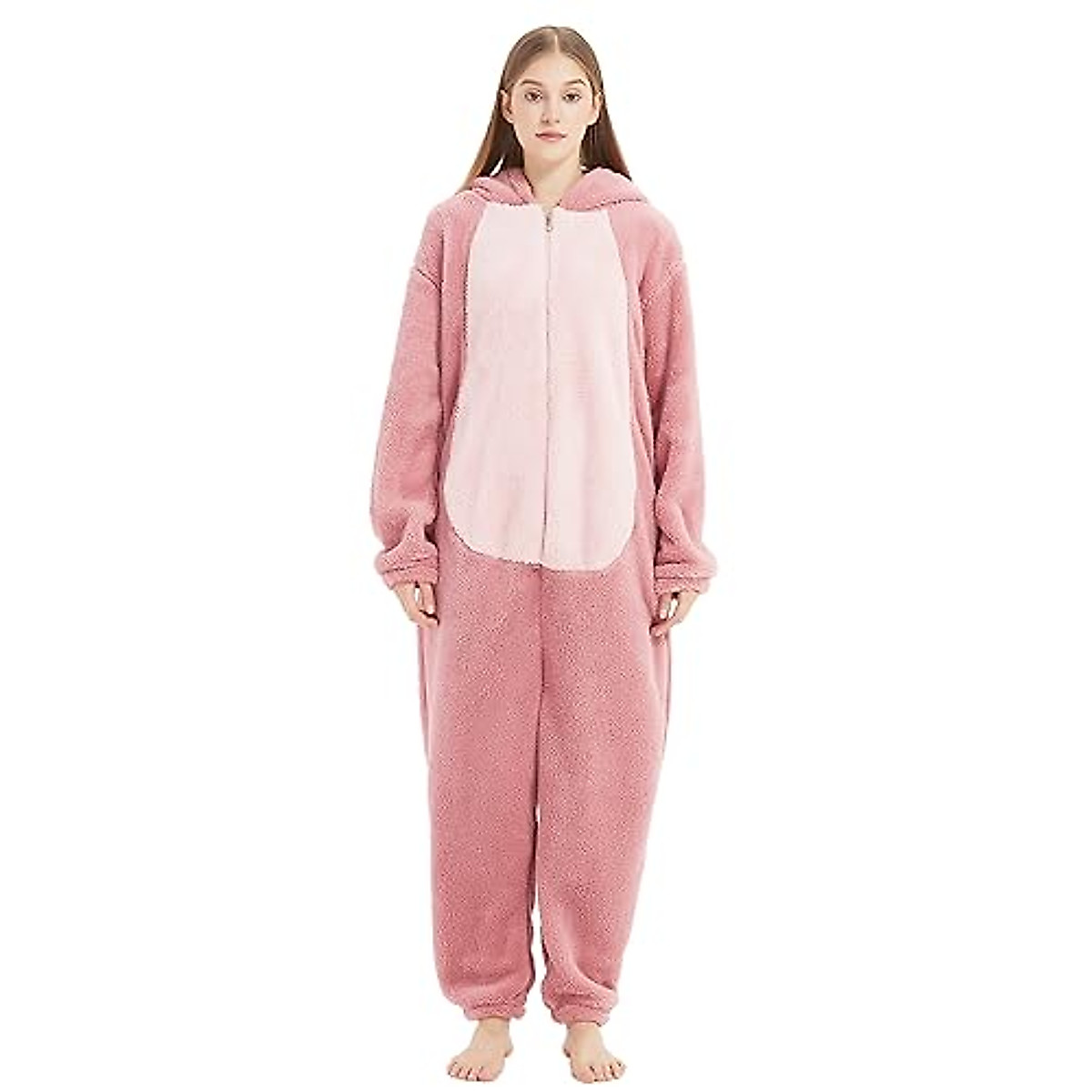 III HHONS Onesie Animal Adult Costume Pajamas Cosplay Halloween for Men Women