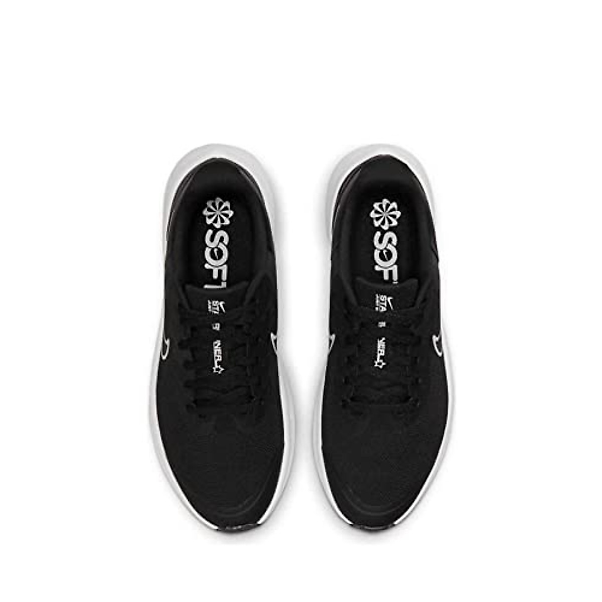 NIKE girl's Running Shoes, Black Grey Dark Smoke Grey Dark Smoke, 38.5 EU