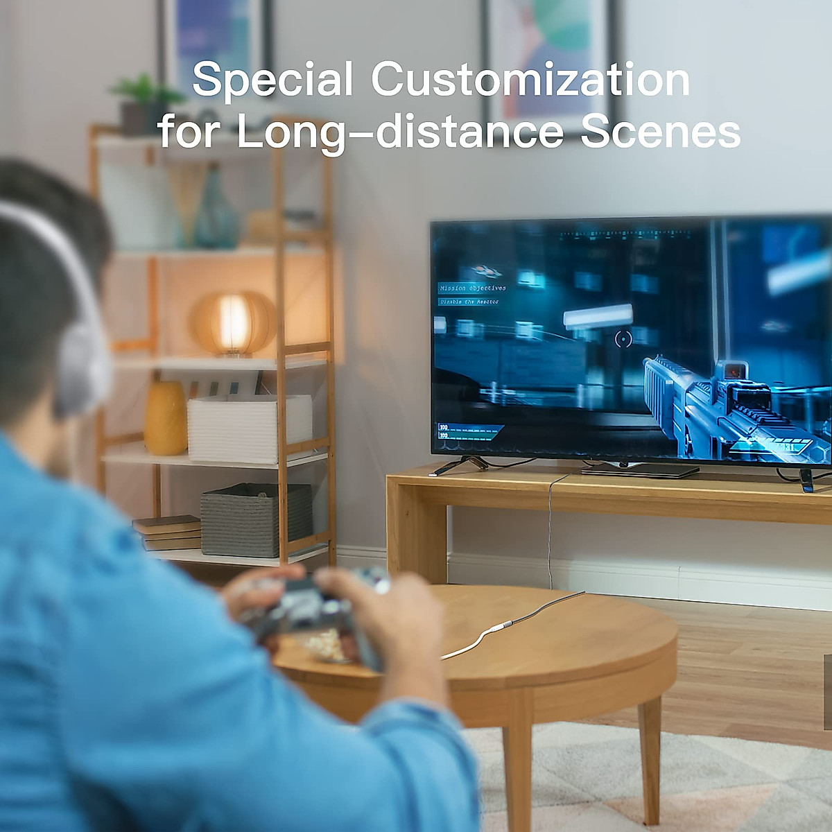 MORELECS Headphone Extension Cable 10 ft Aux Extension Cable Nylon Braided 3.5mm Extension Male to Female 3.5 mm Audio Cable Compatible with iPhone iPad Tablets Media Players