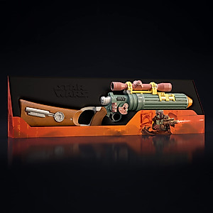 Nerf LMTD Star Wars Boba Fett's EE-3 Blaster, The Book of Boba Fett, Illuminated Scope, 3 Drums, 12 Elite Darts, Blaster Sounds
