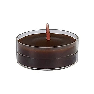 Zest Candle 50-Piece Tealight Candles, Brown