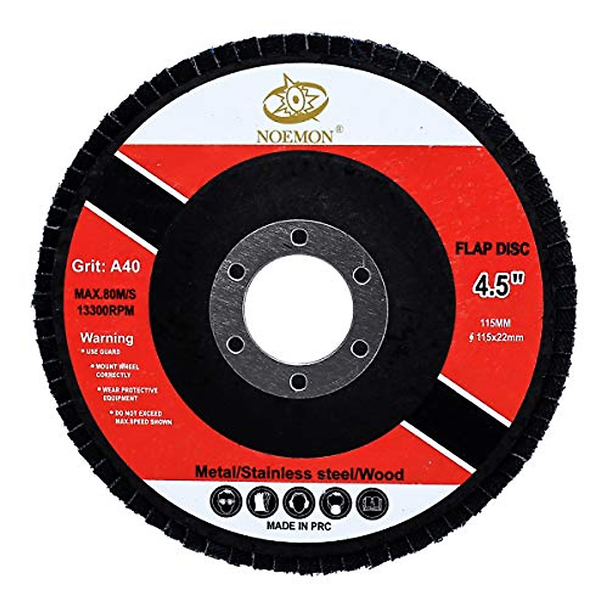 28 Pack 4 1/2 Inch Flap Disc Angle Grinder Sanding Disc 40 60 80 120 Grit Flap Sanding Disc (4 1/2 inch x 7/8 Inch)