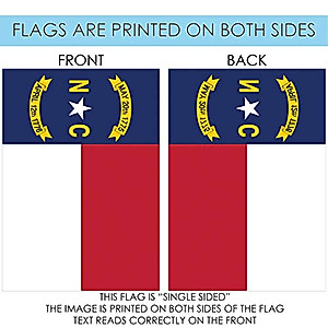 Toland Home Garden North Carolina State Flag 28 x 40-Inch Decorative USA-Produced House Flag