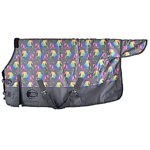 Showman Pony/Weanling 42"- 46" Waterproof & Breathable Unicorn Print 1200 Denier Turnout Blanket