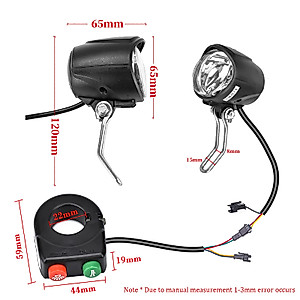 Electric Bike Conversion Kit Front Wheel Motor 350W E Bike Kit 36V Hub Motor 26" Bicycle BLDC Controller with LCD Display Controller PAS Brake Lever for 26 * 1.95 Tire (26inch Front Wheel 36V 350W)