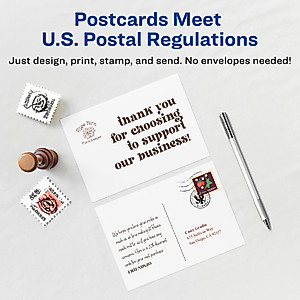 Avery Printable Cards, Laser Printers, 100 Cards, 4 x 6, U.S. Post Card Size (5389)