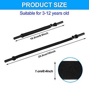lvvfit Kids Glasses Straps(6.5-10inch)-Adjustable Glasses Strap Sports Sunglasses Eyeglasses Holder Straps for Toddler and Kids-Eyewear Retainers for boys and girls age 3-12 years (4pcs Black)
