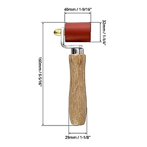 QWORK Seam Roller, 40mm Silicone Seam Roller Wallpaper Seam Roller Smoothing Seam Roller Tool for PVC/TPO/EPDM Single Ply Roofing Tape