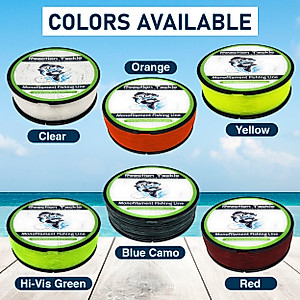 Reaction Tackle Monofilament Fishing Line- Strong and Abrasion-Resistant Nylon Mono Fishing Line, Freshwater and Saltwater Fishing Line Hi Vis Green 4/3000