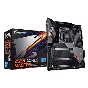 GIGABYTE Z590 AORUS Master (LGA 1200/Intel Z590/ATX/Triple M.2/PCIe 4.0/USB 3.2 Gen2X2 Type-C/Intel WiFi 6E/AQUANTIA 10GbE LAN/Gaming Motherboard)