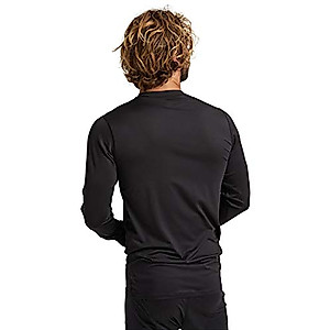 Burton Mens' Lightweight X Base Layer Crewneck Top (US, Alpha, Large, Regular, Regular, True Black)