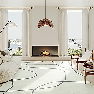 jinchan Area Rug 3x5 Abstract Rug Grey Gray Rug Aesthetic Minimalist Rug Entryway Indoor Floor Cover Print Carpet Thin Rug Modern Rug Lightweight Kitchen Living Room Bedroom Dining Room Office