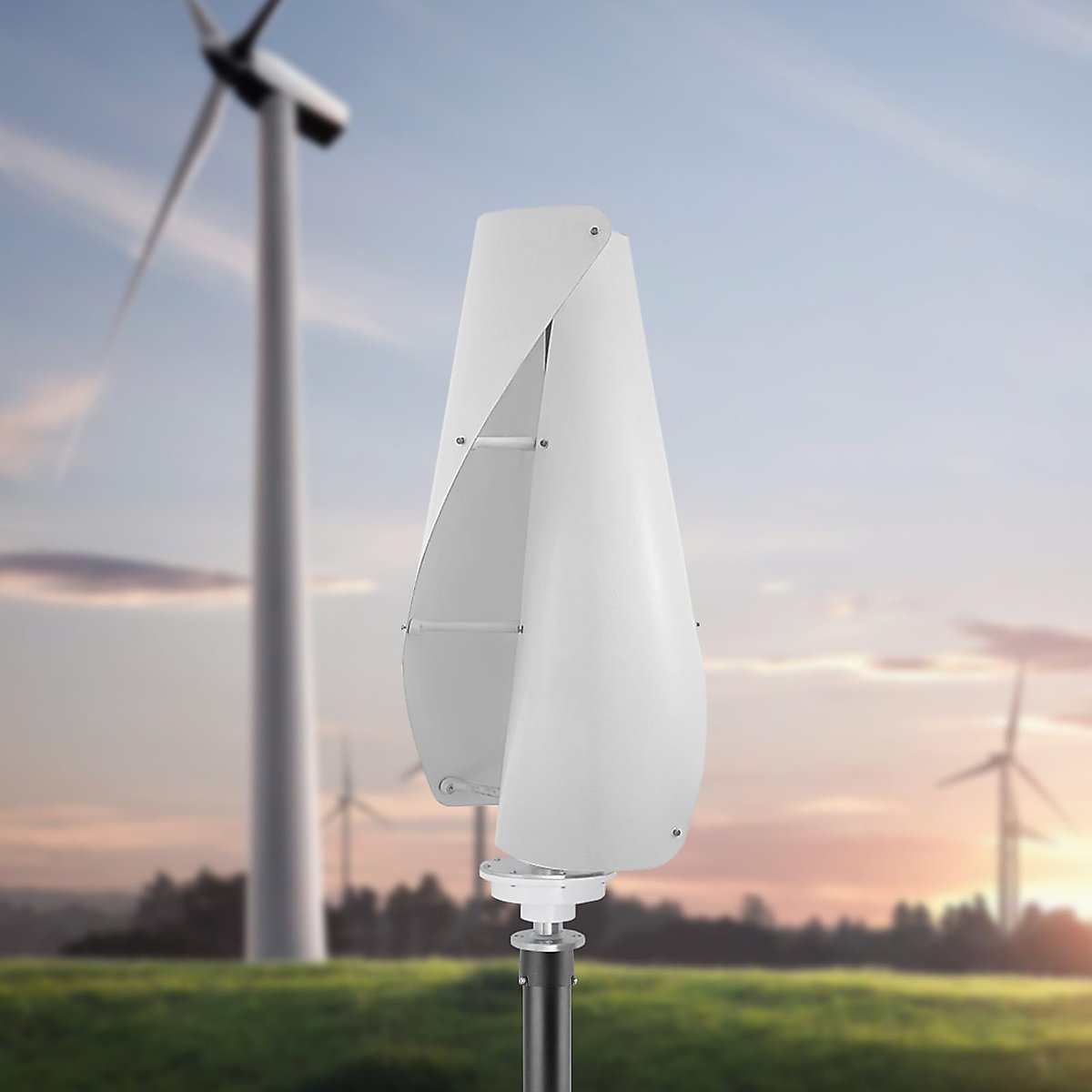 Wind Turbine Generator Kit 400W 12V Wind Generator Vertical Helix Wind Power Kit With Charge Controller Wind Power Kit For Marine RV Home, Windmill Generator Suit Hybrid Solar Wind System US Stock