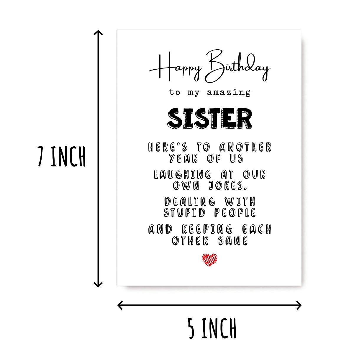 KrysDesigns Happy Birthday Card, 5 x 7 inches, Blank inside, Envelope included