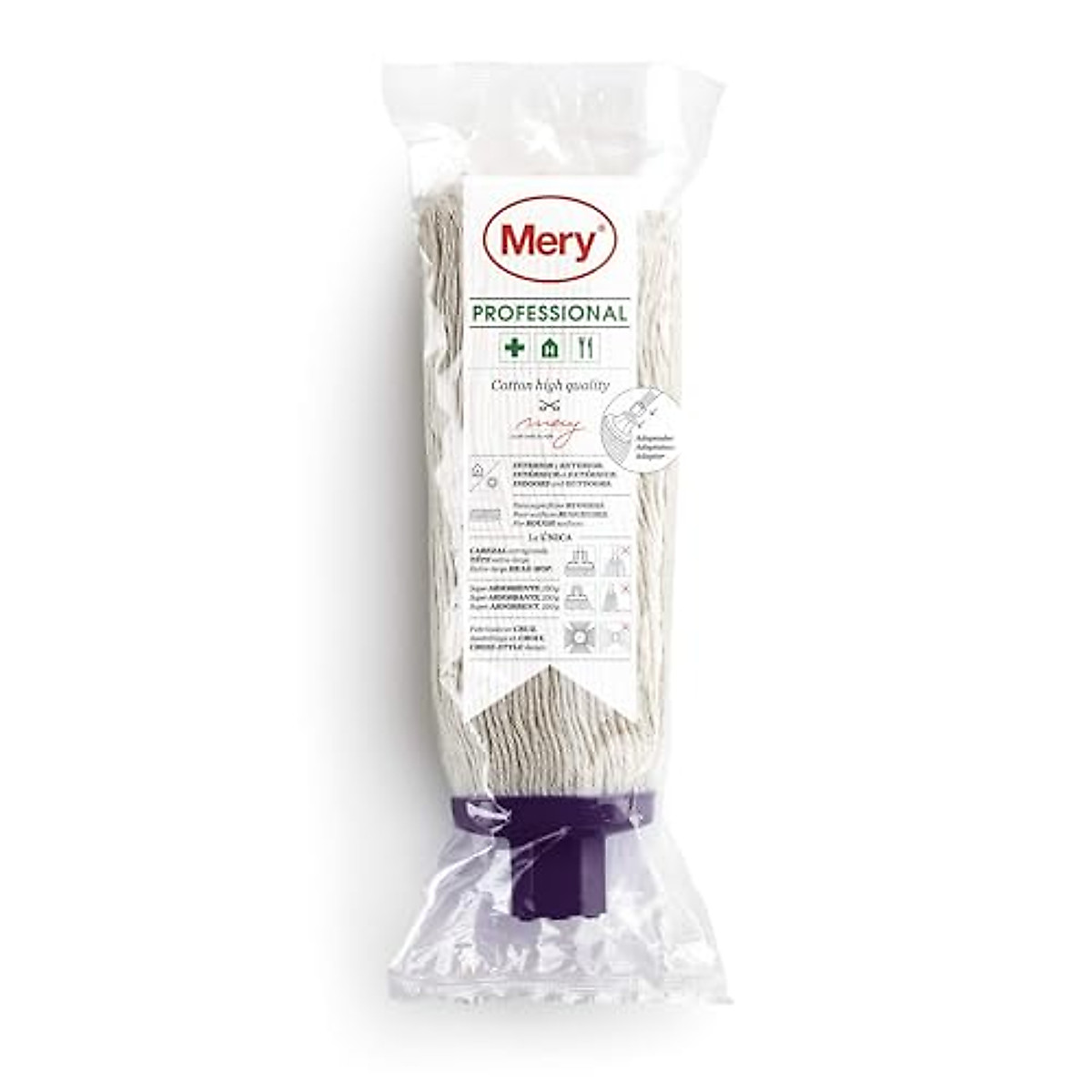 Mery 0420.51 – Mop Cotton Ecru Professional 250 g, 25 cm