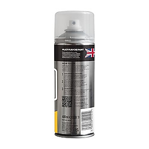 JENOLITE Directorust Satin Spray Paint | CANARY YELLOW | 400ml (13.52fl oz) | Semi-Gloss Spray Paint | Wood, Metal, Plastic, Ceramic & Rusted Surfaces | Interior & Exterior Use | RAL10018