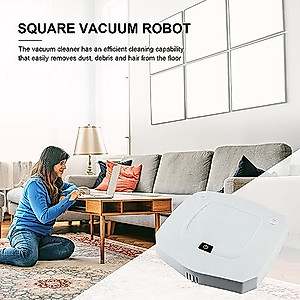 niuli Sweeping Robot, Robot Vacuum Cleaner Pet Hair Automatic Floor Cleaner Robot Carpet and Floor with Mapping - Automatic Vacuum Cleaner and Mop for Pet Hair,Square