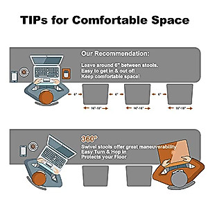 NicBex Swivel Bar Stools Modern PU Leather Adjustable Barstools, Kitchen Island Counter Bar Stools Set of 2,(Grey Color)